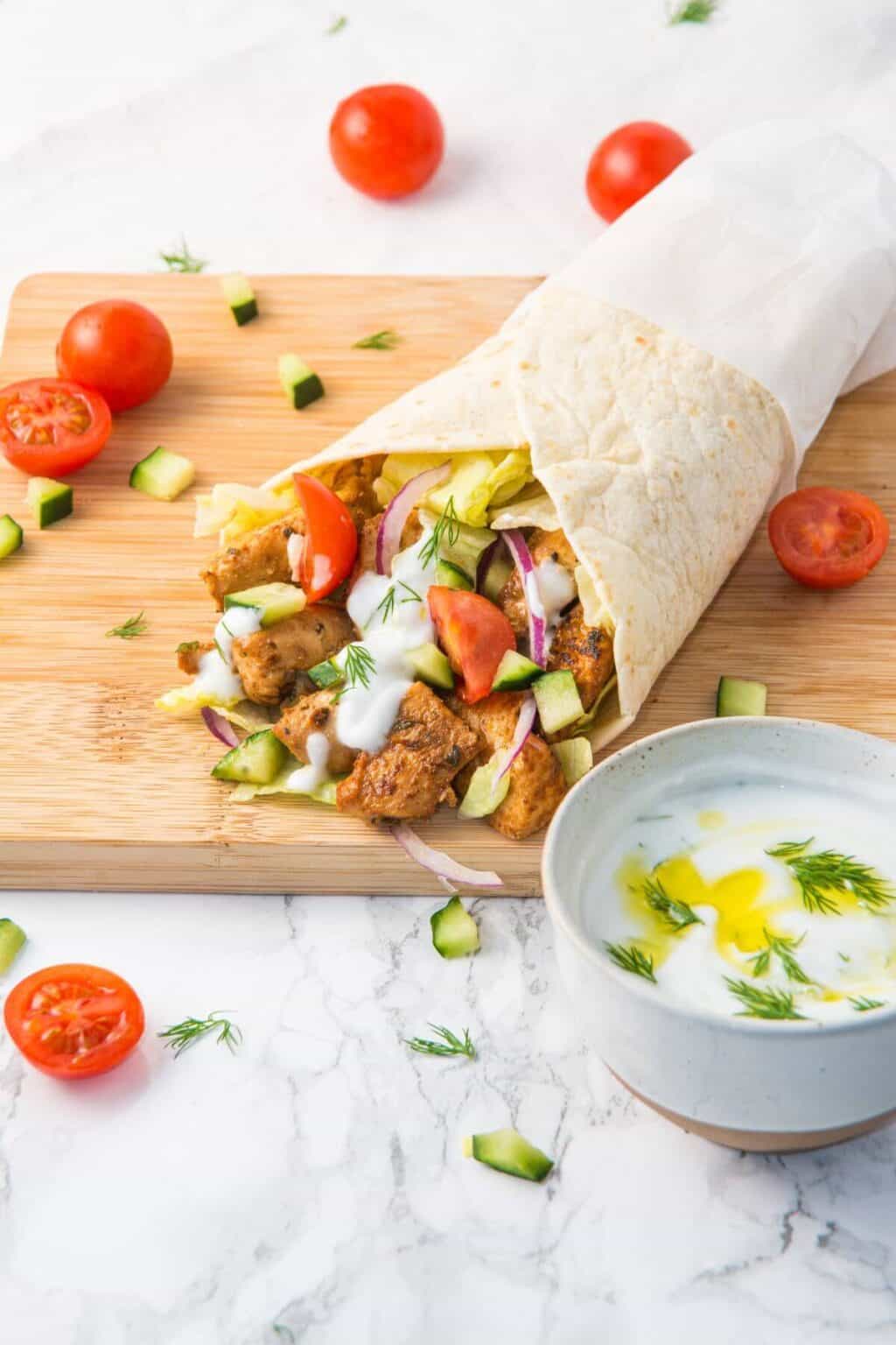 Greek Chicken Gyros - Easy Made Dishes