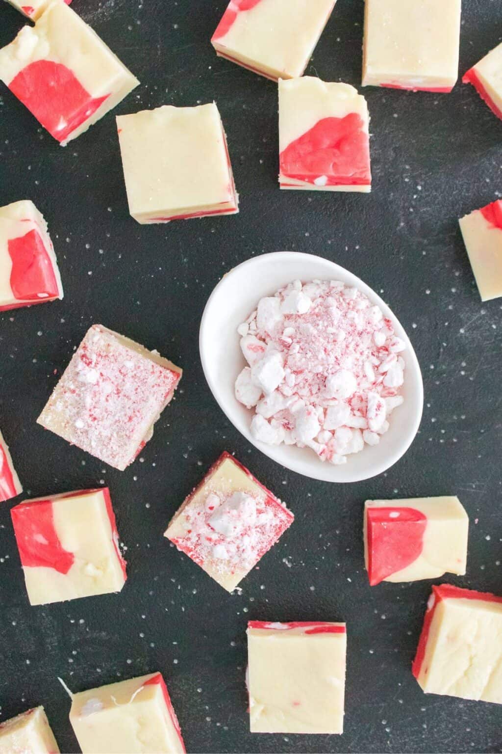 Candy Cane Fudge - Easy Made Dishes